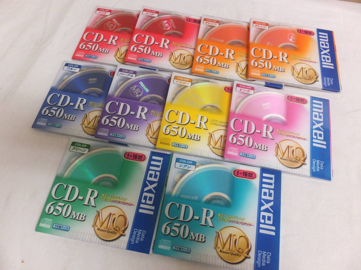 【未使用】★未開封★maxell マクセル CD-R 650MB MQ 1～16倍速対応 10枚の落札情報詳細 - Yahoo!オークション ...