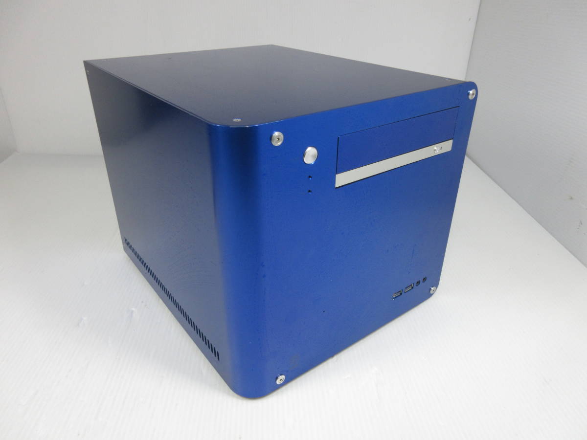 【やや傷や汚れあり】abee acubic D40 ACE-D40 キューブ ブルー 特殊ベゼル Micro-ATX PC ケース 中古品の ...