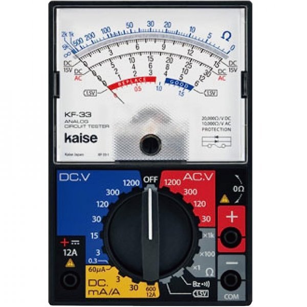 【目立った傷や汚れなし】Kaise アナログ サーキットテスター KF-33 【USED品】 02 03037の落札情報詳細 - ヤフオク落札 ...