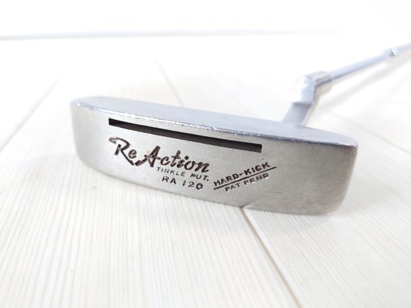 【やや傷や汚れあり】 クラウナー CROWNER Re Action TINKLE PLUS TP-0011 パター スチールシャフト 34 ...