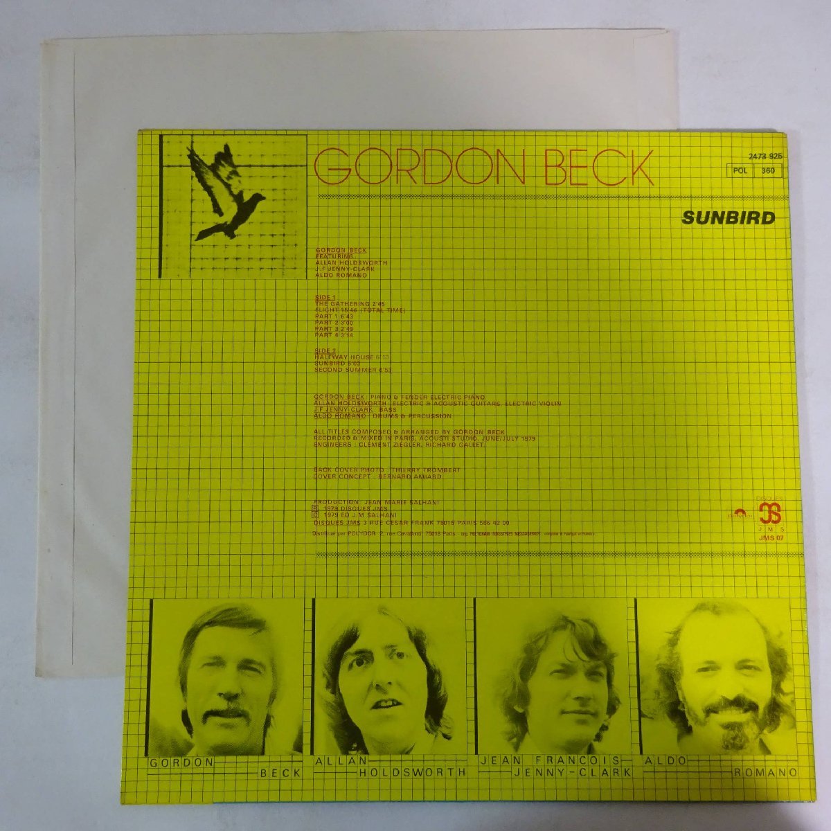 【やや傷や汚れあり】14025826;【France盤/Disques JMS】Gordon Beck / Sunbirdの落札情報詳細 ...