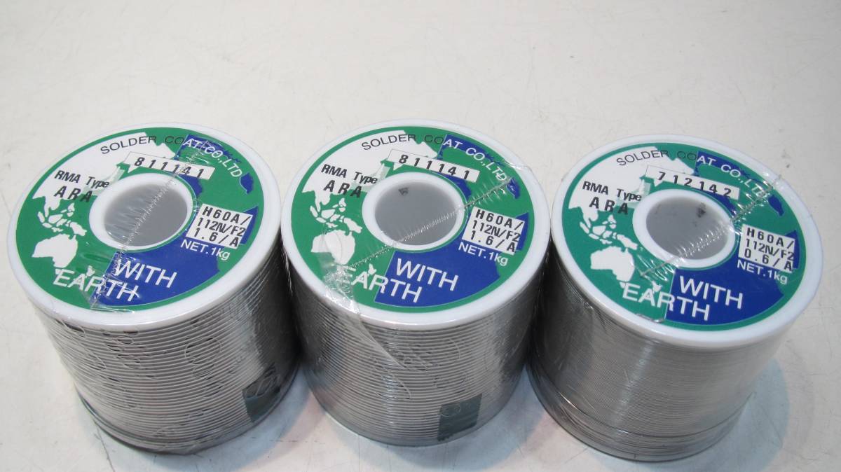 【未使用】 【未使用品】糸ハンダ WITH EARTH H60A/112N/F2 1.6/A 2個 0.6/A 1個 の落札情報詳細 ...