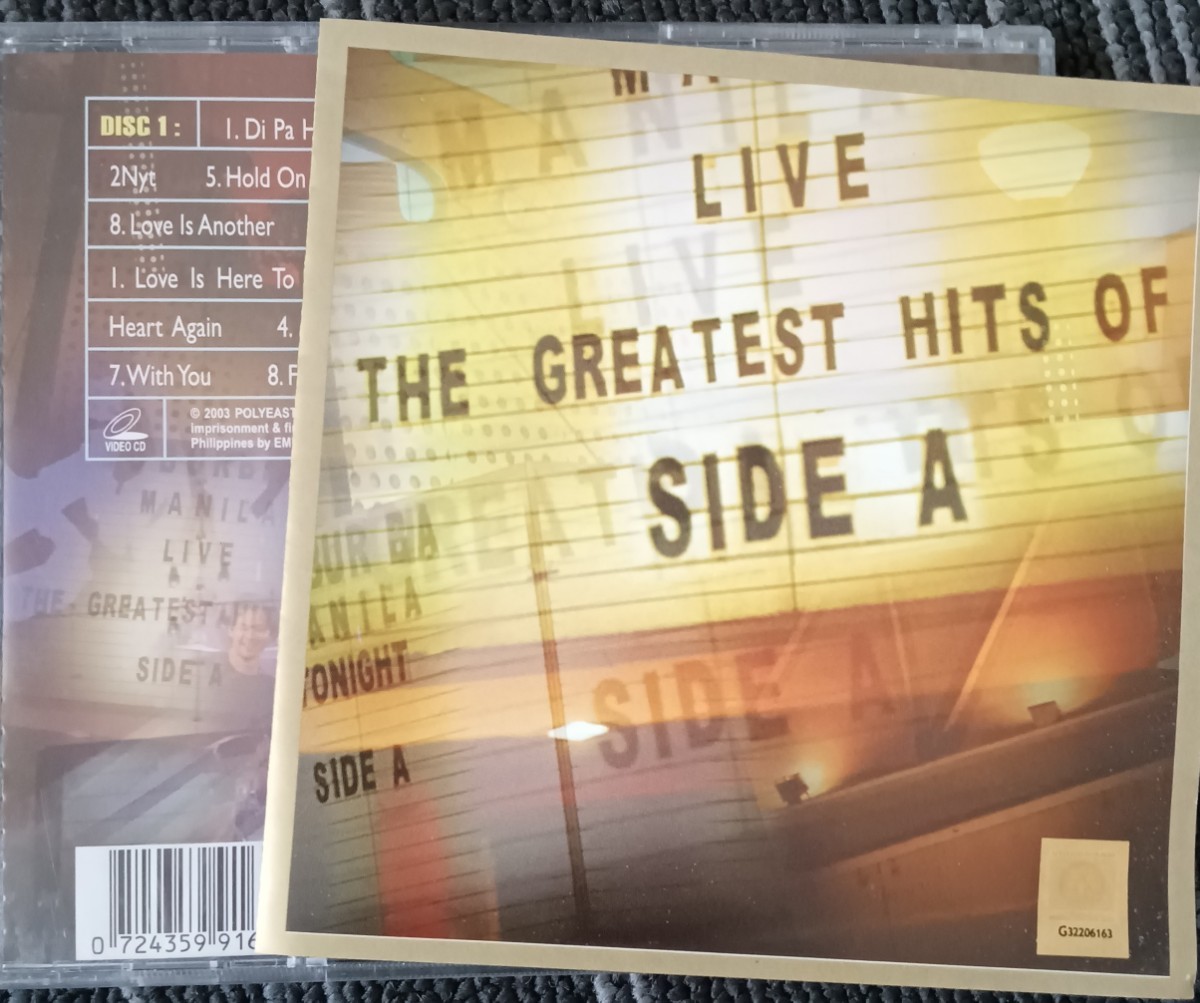 【やや傷や汚れあり】AOR/SIDE A/LIVE THE GREATEST HITS OF SIDE A/輸入盤中古CD 二枚組 フィリピン ...