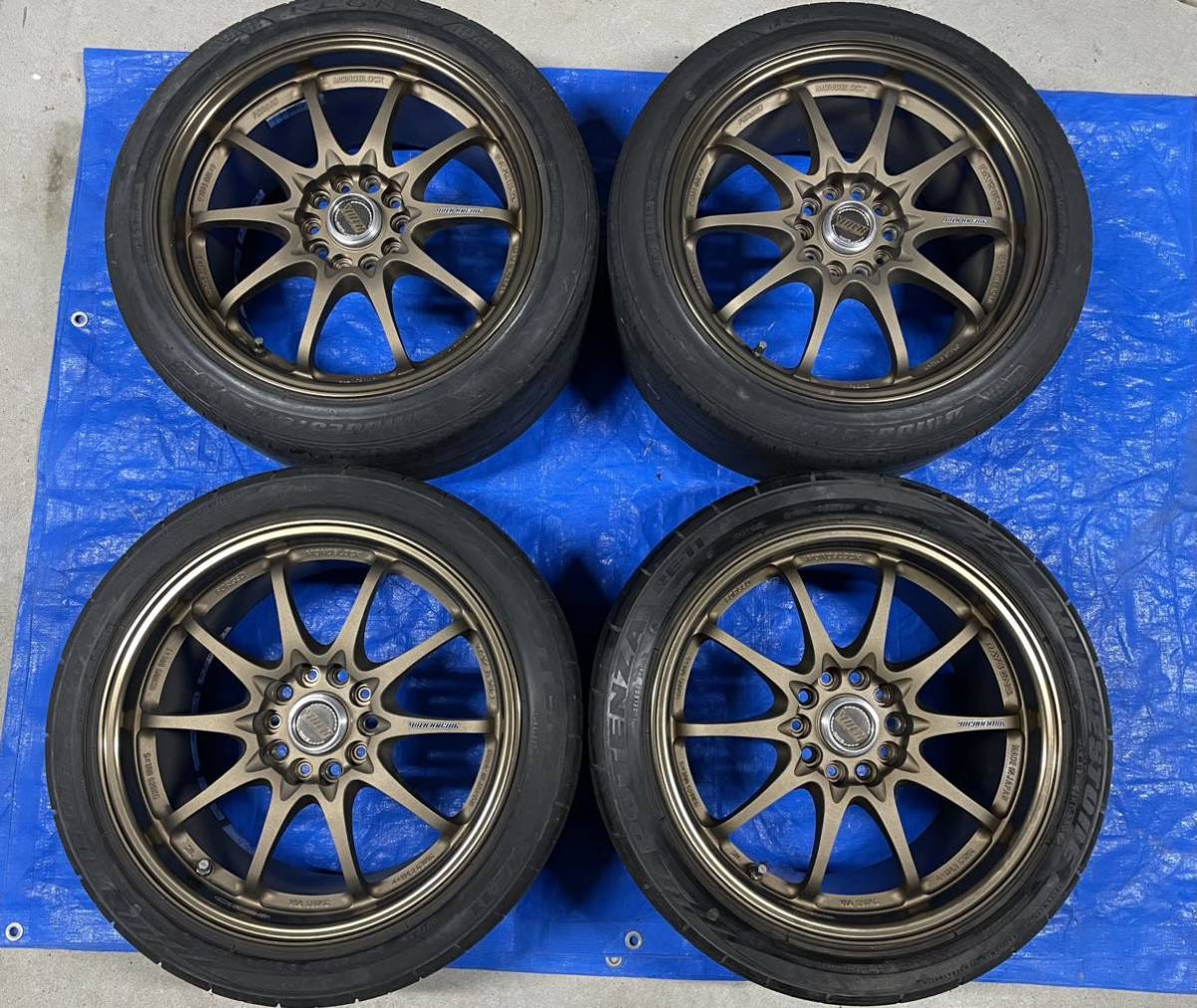 【やや傷や汚れあり】RAYS VOLK Racing CE28 レイズ ボルクレーシング PCD114.3 5穴 5H 17インチ 9JJ オフセット63 FORGED MONOBLOCK ...