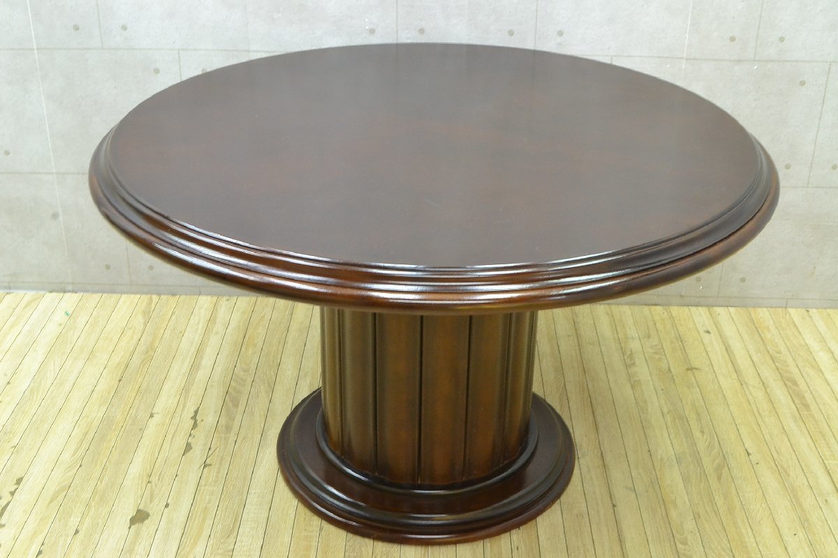 【傷や汚れあり】C783 maruni マルニ ダイニングテーブル 丸テーブル 直径φ118cmの落札情報詳細 - ヤフオク落札価格検索 オークフリー