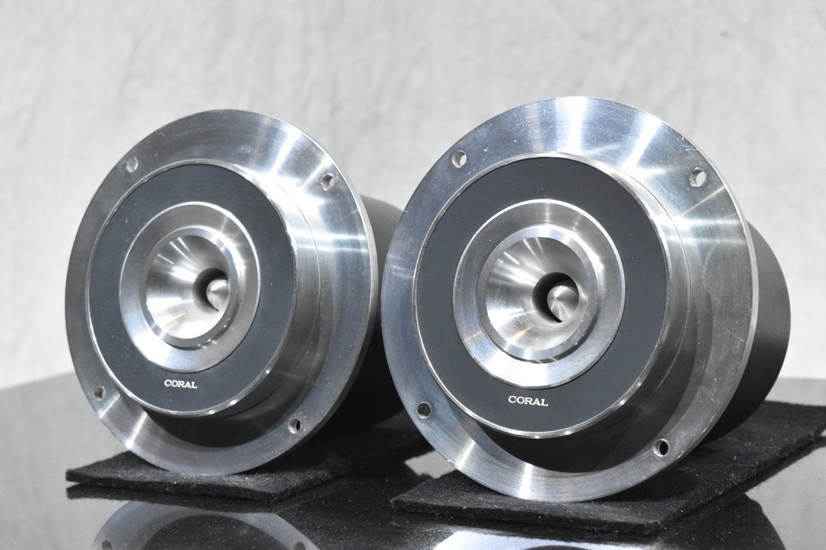 【傷や汚れあり】CORAL コーラル H-104 ホーン型ツイーター ペア / AD-3 マウンティングフランジ ペアの落札情報詳細 ...