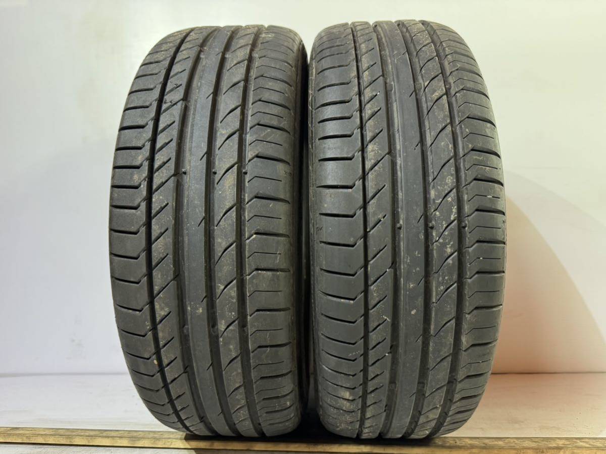 【やや傷や汚れあり】送料無料 A349 2022製 Continental ContiSport Contact5 195/45R17 81W ...