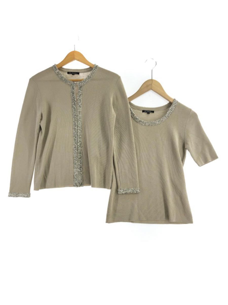 【目立った傷や汚れなし】23区 ビーズ アンサンブル カーディガン size38/ベージュ ☆ eaa9 レディース ☆ eab5 レディースの落札情報詳細 - ヤフオク落札価格検索 オークフリー