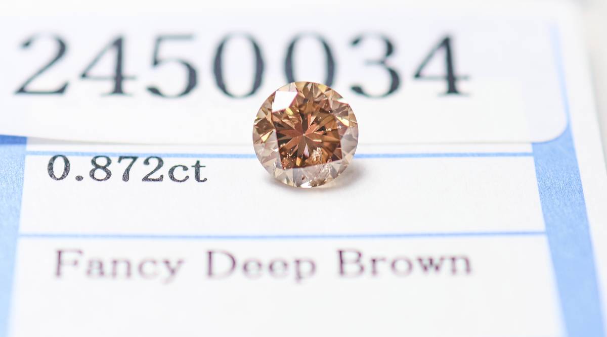 【目立った傷や汚れなし】【100円～】0.872ct 天然ダイヤ FANCY DEEP BROWN（ナチュラルカラー）I1の落札情報詳細 ...