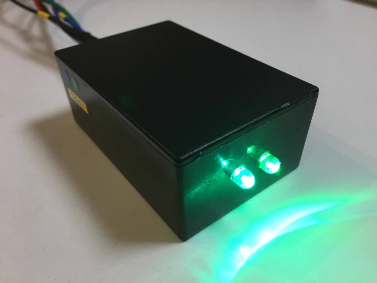 【未使用】【22159】セミトラ マツトラ 2ポイント用 LED緑・青緑色（W1SA,W3,Z1,CB92,CL72,CB550F,TX650,TX500,XS650,GX250他）おはゆに ...