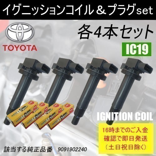 【未使用】サクシード NCP51V NCP55V 平成14年6月～平成22年10月 イグニッションコイル 90919-02240 NGK ...