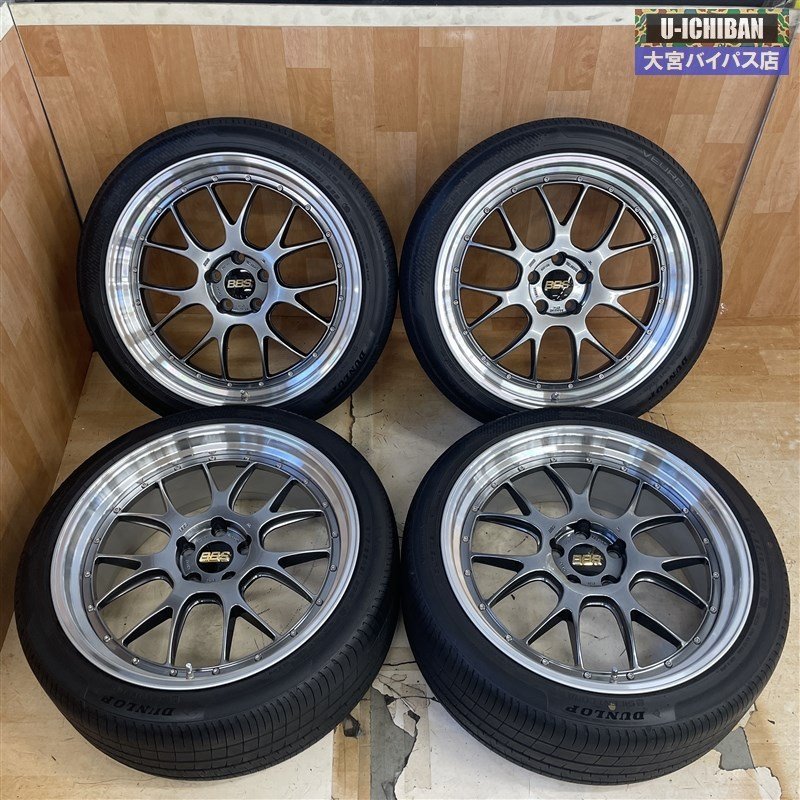 【目立った傷や汚れなし】美品! 鍛造 BBS LM-R LM344/LM347 21インチ 8.5J +14 / 9.5J +28 5H ...