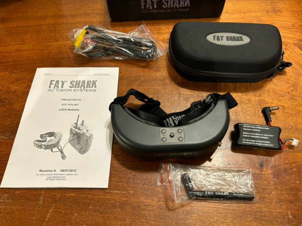 【目立った傷や汚れなし】FATSHARK PREDATOR FPV GOGGLESの落札情報詳細 - ヤフオク落札価格検索 オークフリー