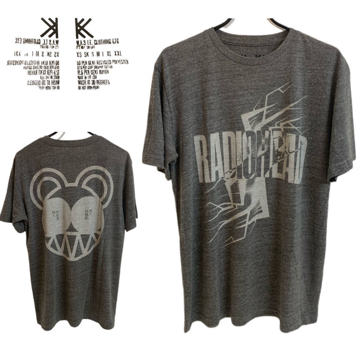 【目立った傷や汚れなし】RADIOHEAD レディオヘッド W.A.S.T.E. CLOTHING ETC MADE IN USA USA製 ...