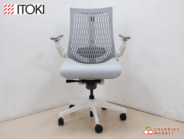 【目立った傷や汚れなし】 展示品 ITOKI イトーキ Act アクトチェア/オフィスチェア エラストマーバック ハイバック ホワイトグレー KG427SAMW9T7T6C 11万 美品の落札 ...