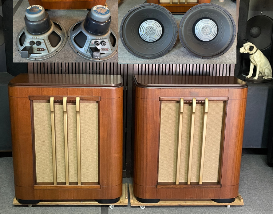 【やや傷や汚れあり】Jensen ジェンセン Old Imperial BOX + Type H510 Coaxial Speaker ペアー ...