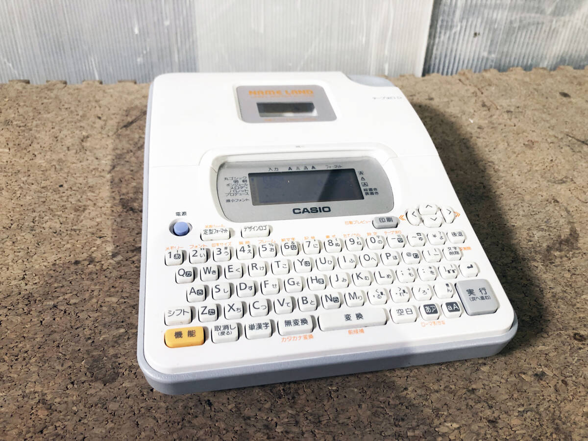 【やや傷や汚れあり】1109F CASIO カシオ ネームランド NAME LAND KL-H75 動作確認済み ケース付き ラベルライター ...