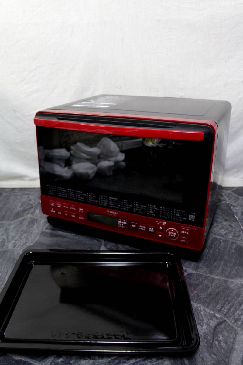 【傷や汚れあり】②HITACHI日立 MRO-S8X 2020年製 ヘルシー シェフ過熱 水蒸気オーブン レンジ レッド×ブラック系 角皿 付 動作確認OKの落札情報詳細 - ヤフオク落札価格 ...