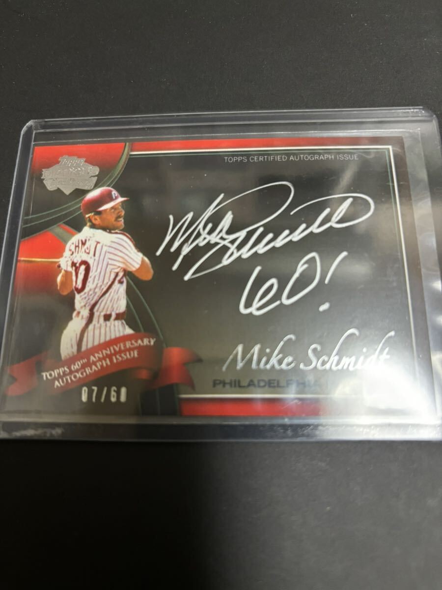 【目立った傷や汚れなし】2011 Topps Diamond ANNIVERSARY MIKE SCHMIDT autograph auto ...