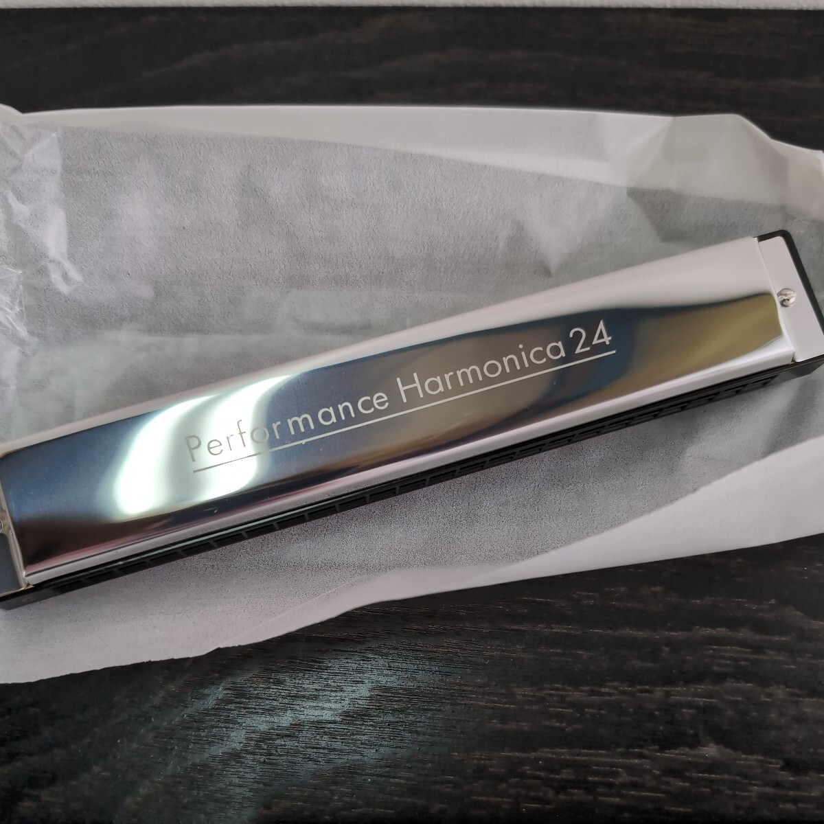 【未使用】未開封品 SWAN Performance Harmonica 24 ハーモニカ C調 複音 24穴 楽器 幅17.6 奥行2 ...