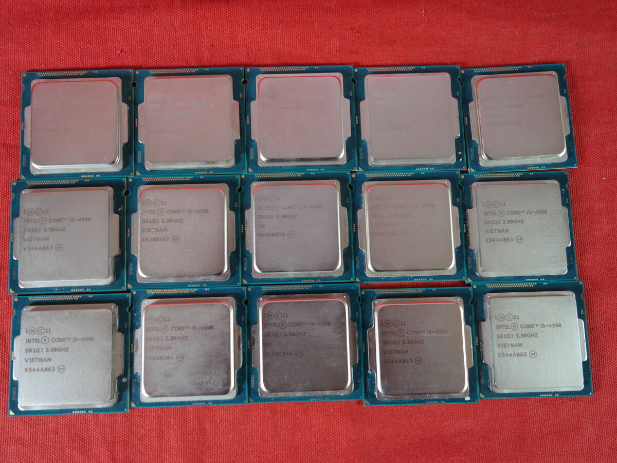 【傷や汚れあり】Intel Core i5-4590 【15個セット】 中古 CPU BIOS確認済 【10日間保証】の落札情報詳細 ...