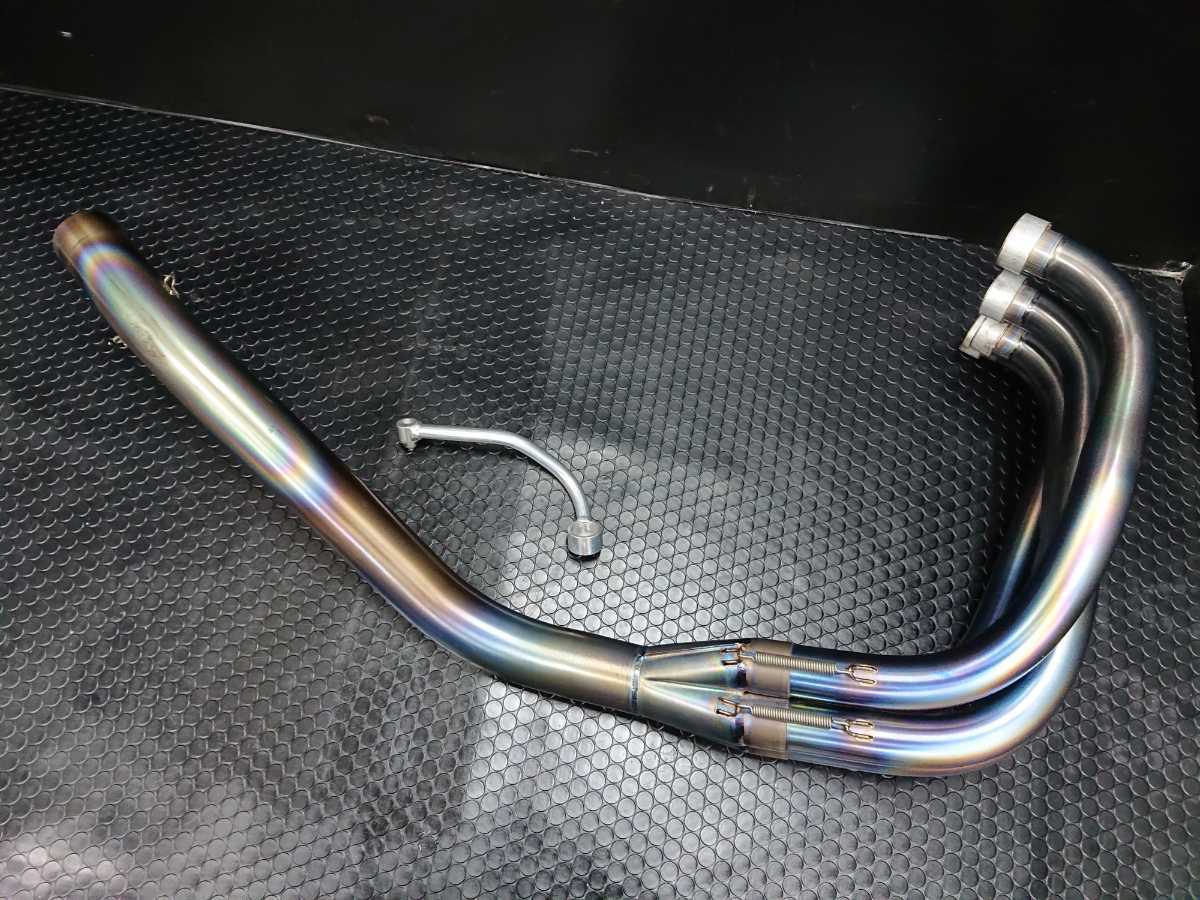 【やや傷や汚れあり】【送料無料】ZRX1200R ノジマ FASARM PRO 手曲げ4-1『アップタイプ』チタンEX＋サイレンサーステーセット ZRX1100/1200S取付可 検 ...