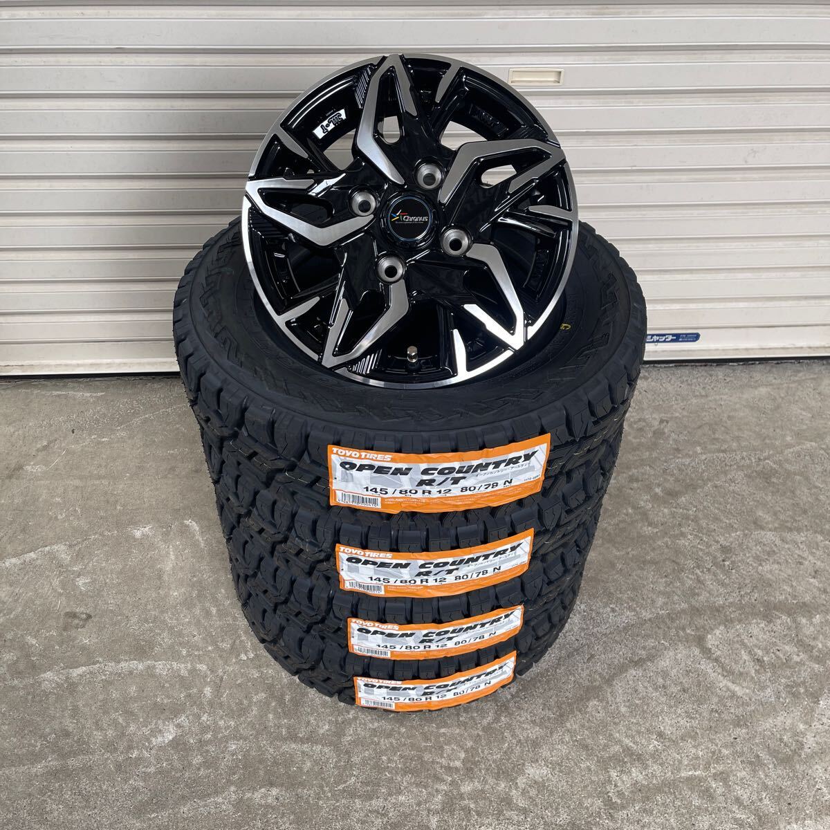 【未使用】《クロノス》TOYO OPEN COUNTRY R/T 145/80R12 145/80-12 80/78N LT トーヨー オープンカントリー アクティ エブリィ ハイゼット CH ...