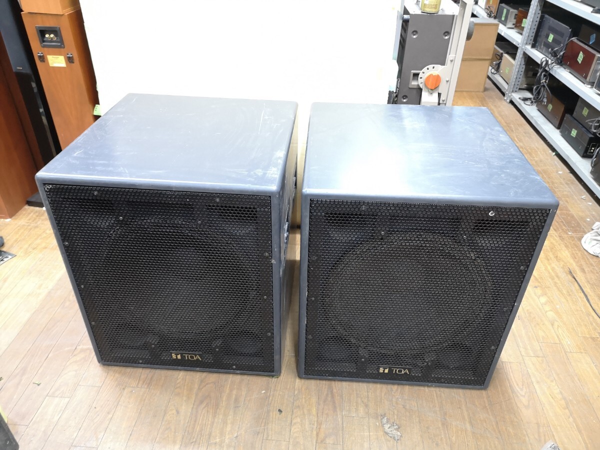 【全体的に状態が悪い】TOA SW-46S-UL2 PAスピーカー ウーファーペア ジャンク扱い 音出しできましたの落札情報詳細 - Yahoo!オークション落札価格検索 オークフリー
