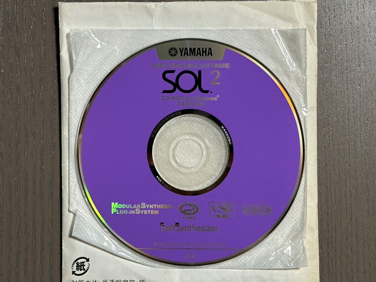 【やや傷や汚れあり】YAMAHA SOL2 for Windows 箱なし MA-162W DAW MIDI シーケンサー ヤマハ S-YXG50 HELLO MUSIC XGworks ...