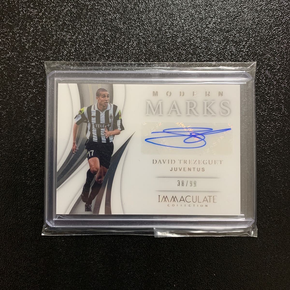 【未使用】2018-19 panini immaculate soccer david trezeguet auto 直筆サイン 99枚限定 ...