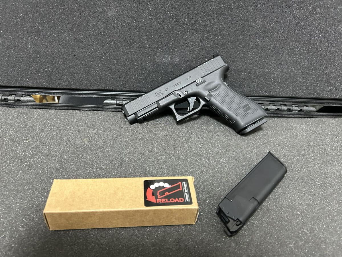 【目立った傷や汚れなし】CO2ガスガン Umarex G47 MOS カスタム Glock グロック G45 G17 G18 G19 G22 G26 G34 SAI TTI FI GHK ...