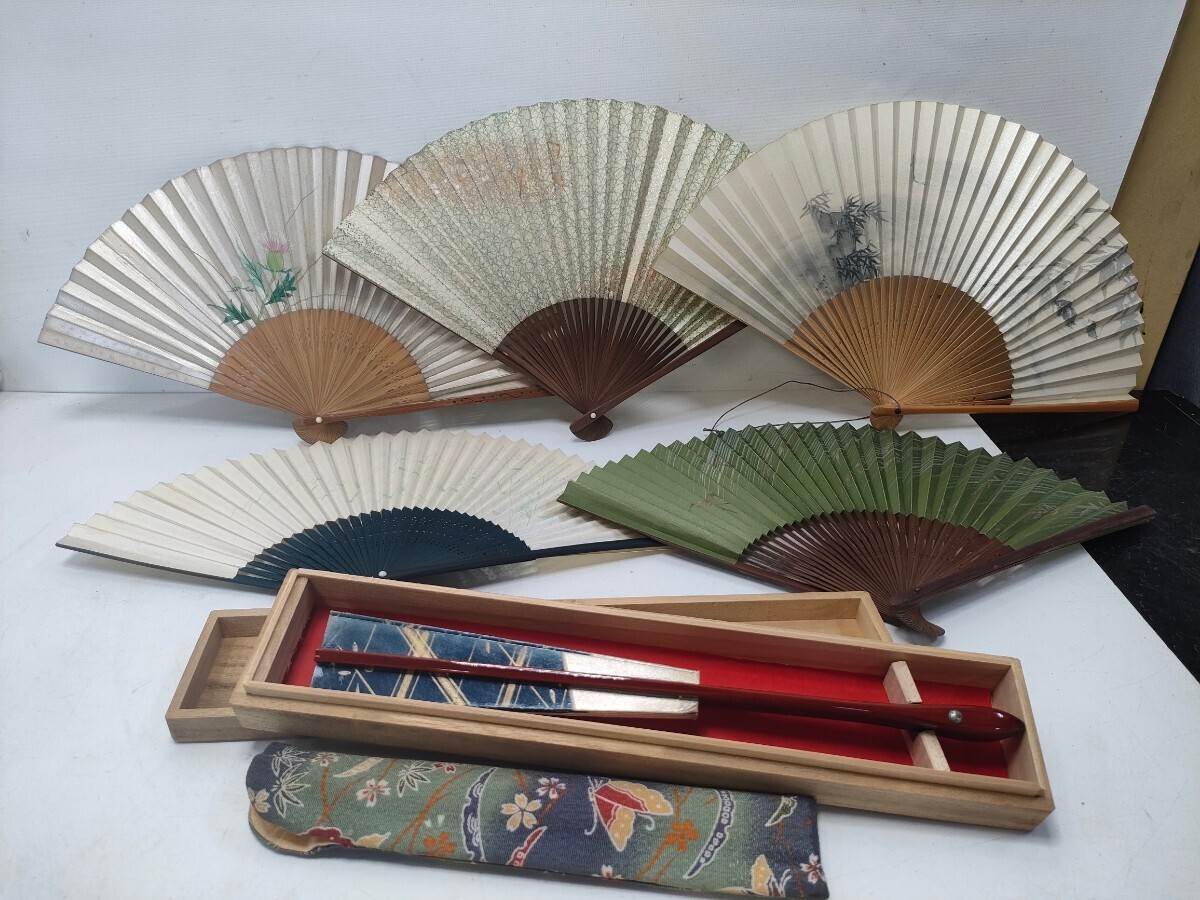 【未使用】管理1230 扇子 小物 ケース付き 6本 まとめ 汚れありの落札情報詳細 - Yahoo!オークション落札価格検索 オークフリー