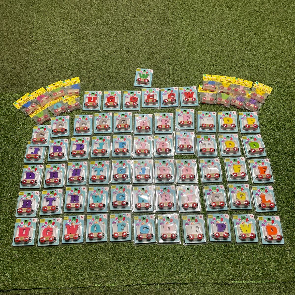 【未使用】ZZN463 VILAC ヴィラック ABC...traln エービーシートレイン AEIKMNORSTYなし 77点トレイン 経年 ...