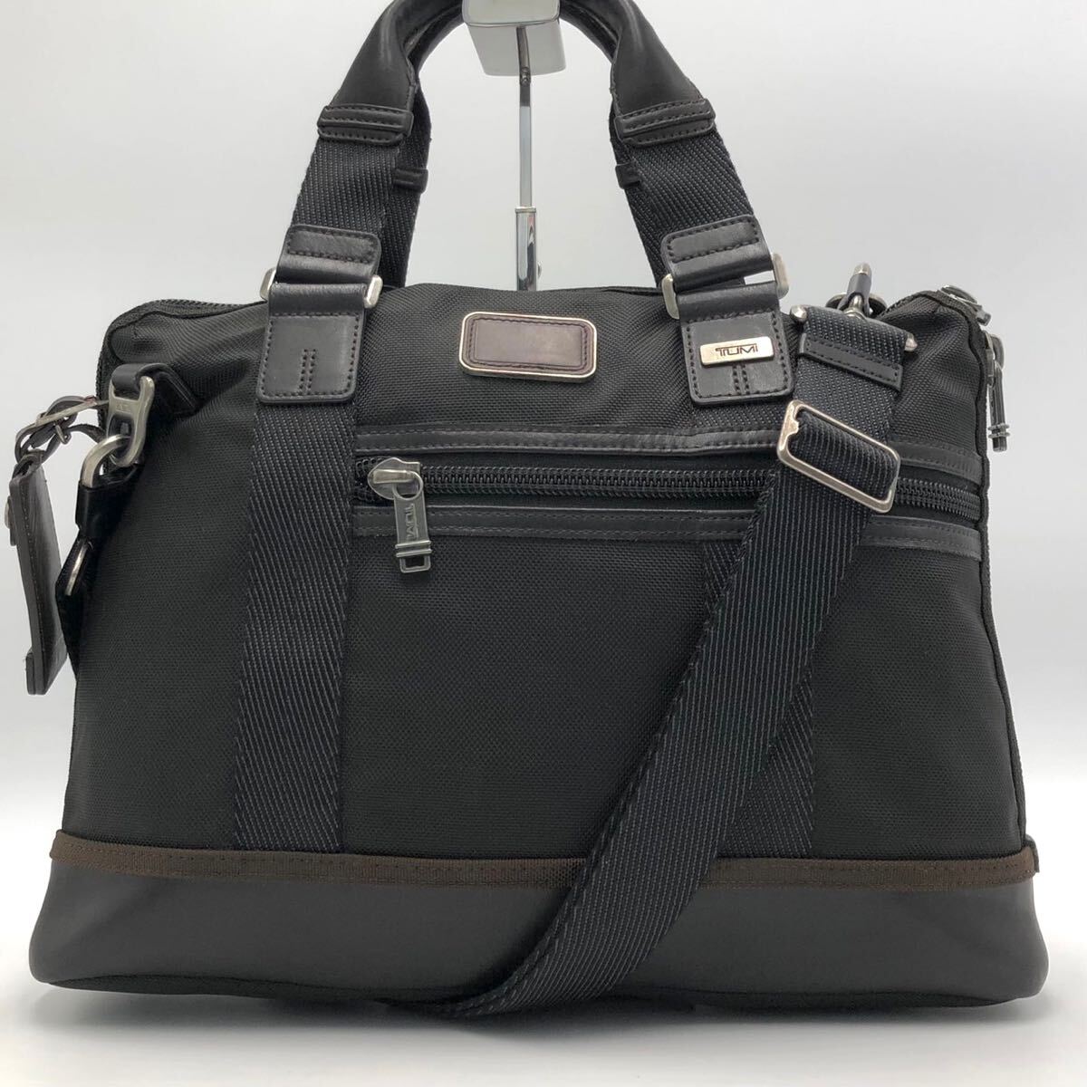 【目立った傷や汚れなし】1円〜【極美品】 TUMI トゥミ 2way ALPHA BRAVO アール コンパクトブリーフ メンズ ビジネスバッグ 斜め掛け バリスティック A4+PC可 黒/茶 ...