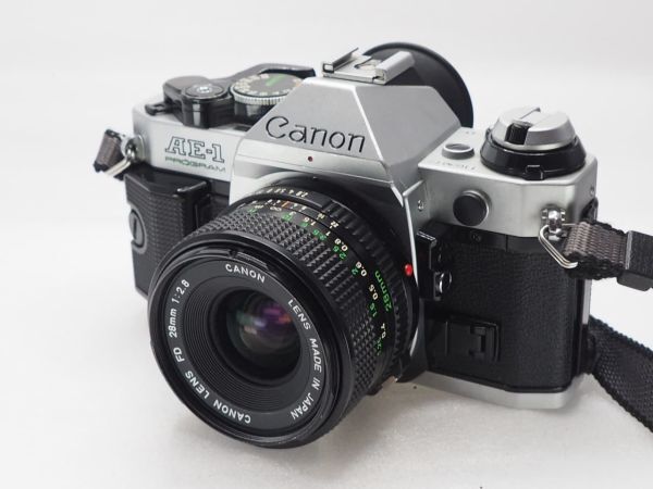 【やや傷や汚れあり】★実用美品★ CANON キャノン AE-1 PROGRAM + NEW FD 28mm F2.8 ★動作OK★ @4232の落札情報詳細 - Yahoo!オークション落札 ...