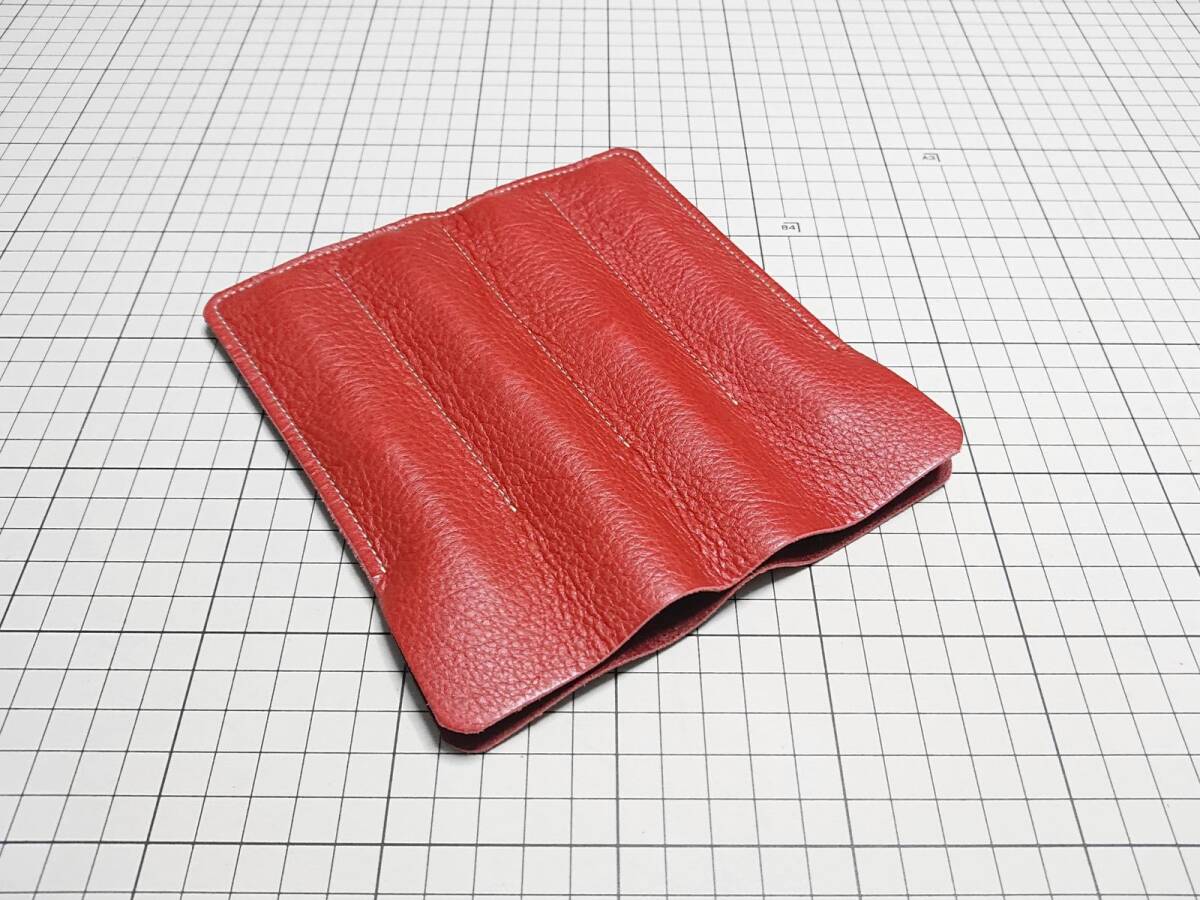 【未使用】レザー 本革 ペンケース ホルダー 独立 牛革 4本用 49g 1 赤系の落札情報詳細 - Yahoo!オークション落札価格検索 オークフリー