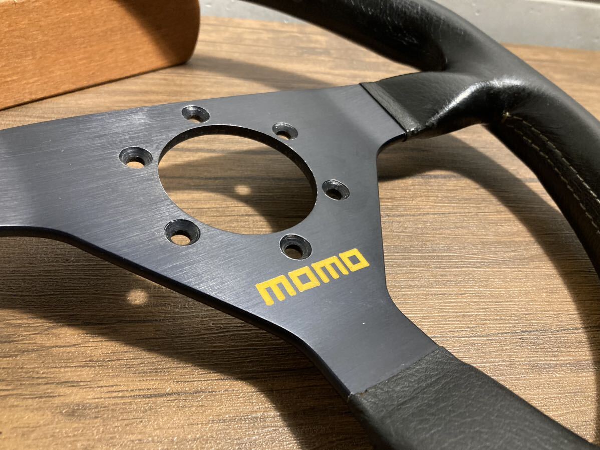 【傷や汚れあり】MOMOモモ ステアリング VELOCEヴェローチェ 32Φ NARDIナルディitalvolantiイタルボランテPersonal 小径 希少な当時物JDM旧車 街道レーサー ...