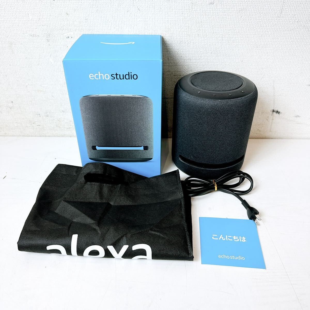 【やや傷や汚れあり】239＊中古 Amazon Echo studio スマートスピーカー アマゾン エコースタジオ O2T2V3 Alexa搭載 通電確認済み＊の落札情報詳細 - Yahoo ...