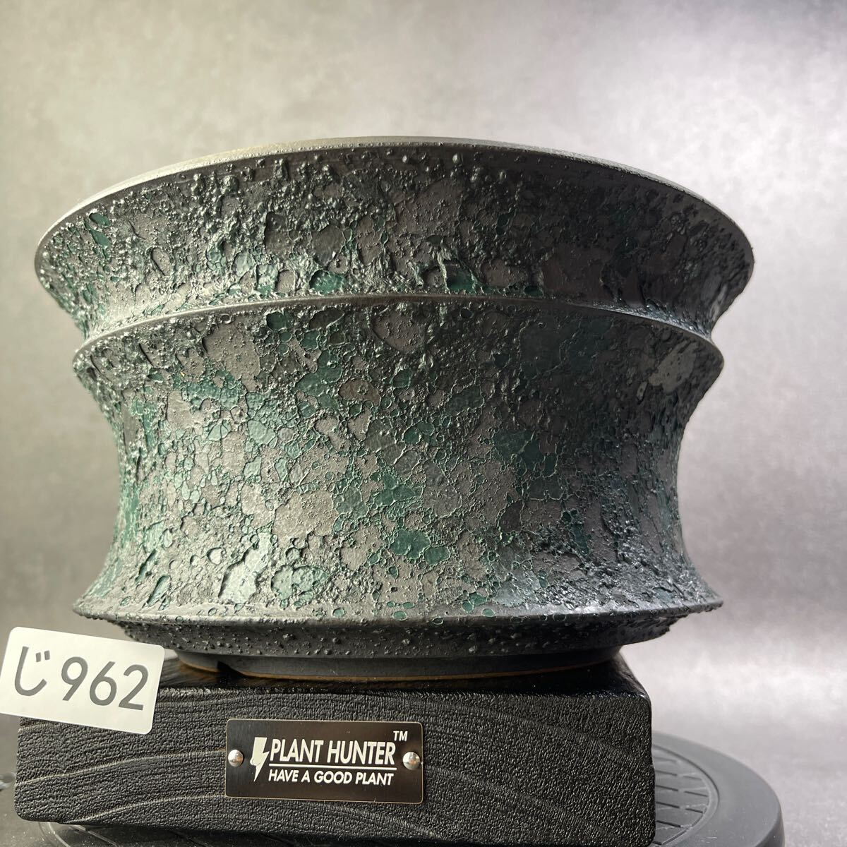 【未使用】じ962 LLLL 植木鉢 HAND Made 陶器 検（塊根植物 アガベ パキプス invisible ink raw life factory SRL 伝市鉢カタチ製作所 ...