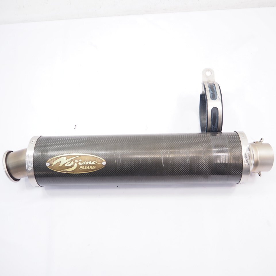 【傷や汚れあり】ノジマnojima FASARMカーボン製サイレンサー ZRX1200 ダエグ GSX1400 CB1300SF ボルドールGPZ900RニンジャZZR1100D ...