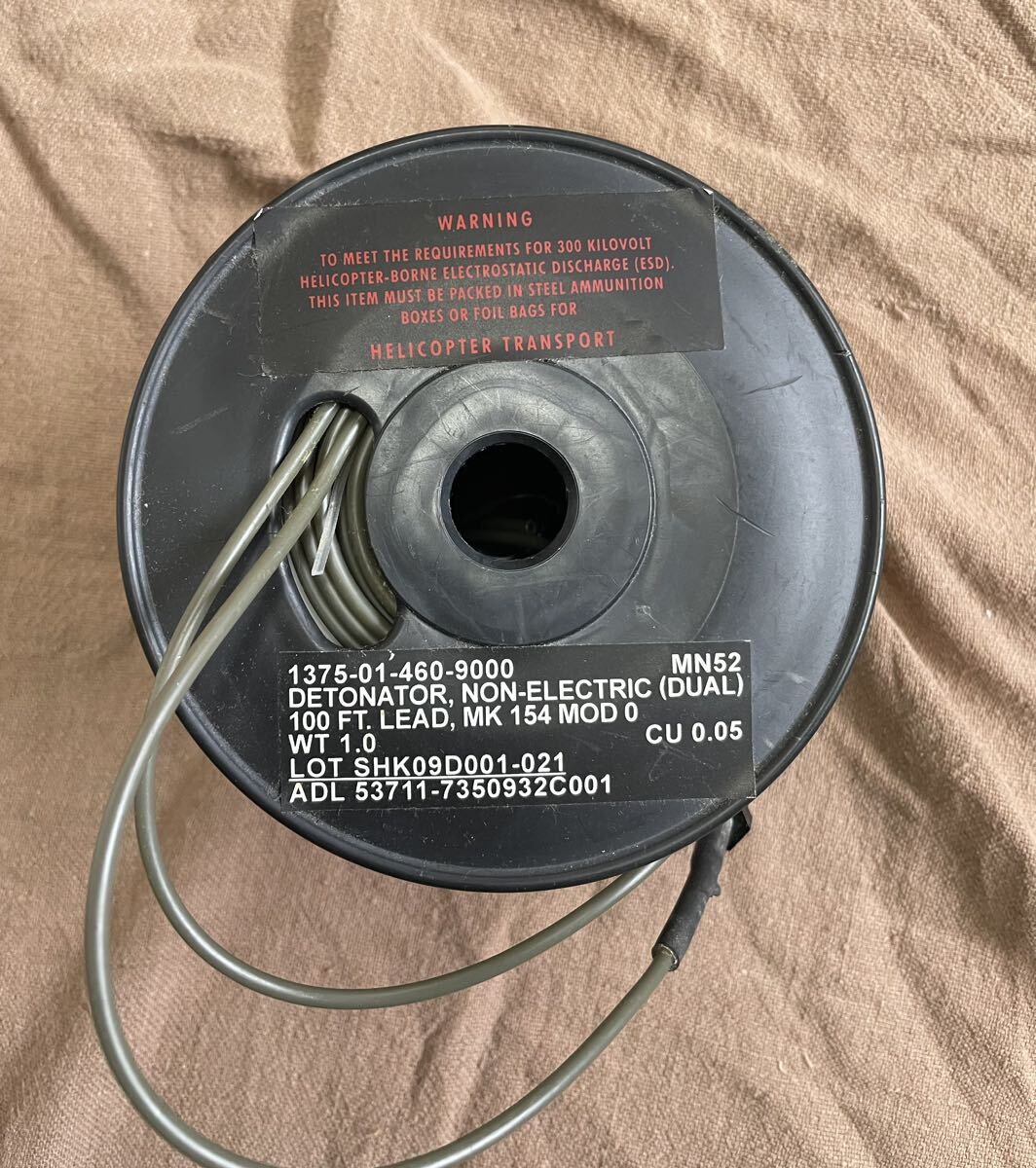 【全体的に状態が悪い】DETONATOR NON-ELECTRIC デュアルケーブル MK-154 MOD 0 ブリーチング devgru ...