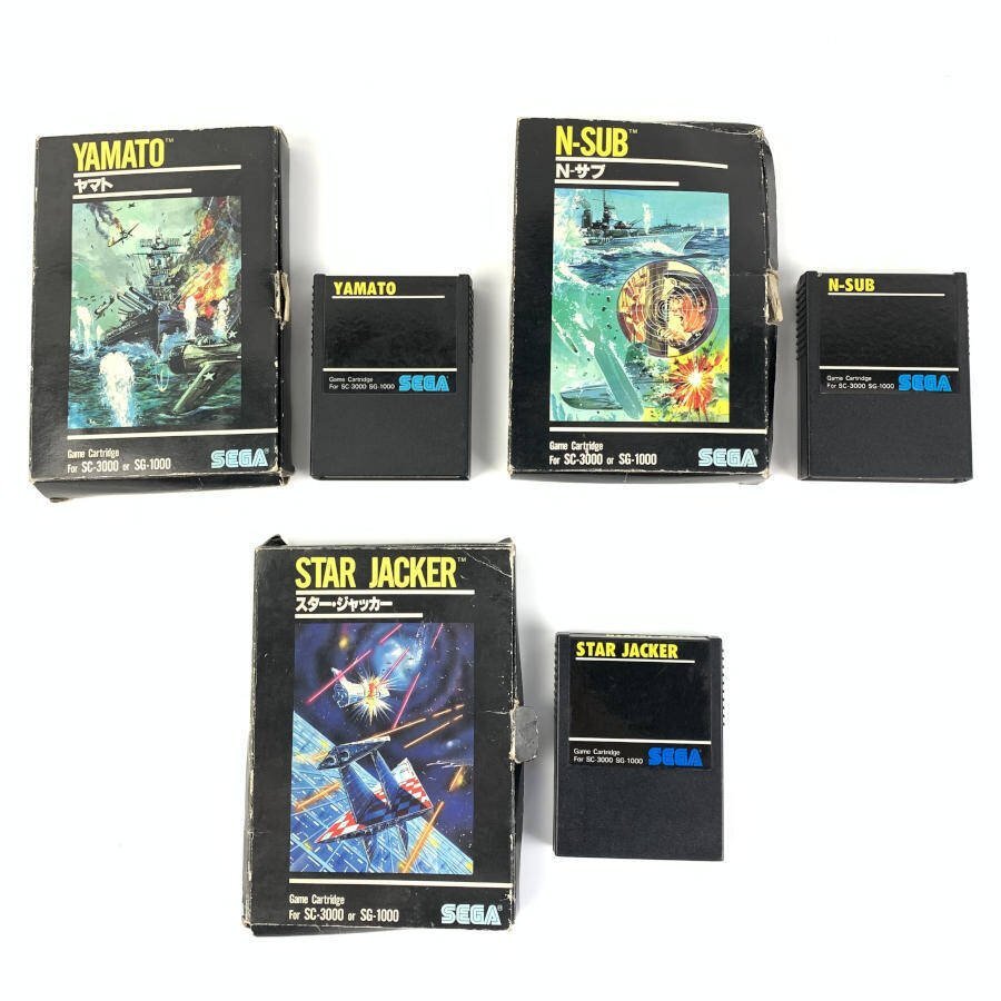 【傷や汚れあり】SEGA セガ YAMATO/スタージャッカー/N-サブ SG-1000/SC-3000用ソフト まとめ売り 3本セット 元箱付き＊簡易検査品【GH】の落札情報詳細 ...