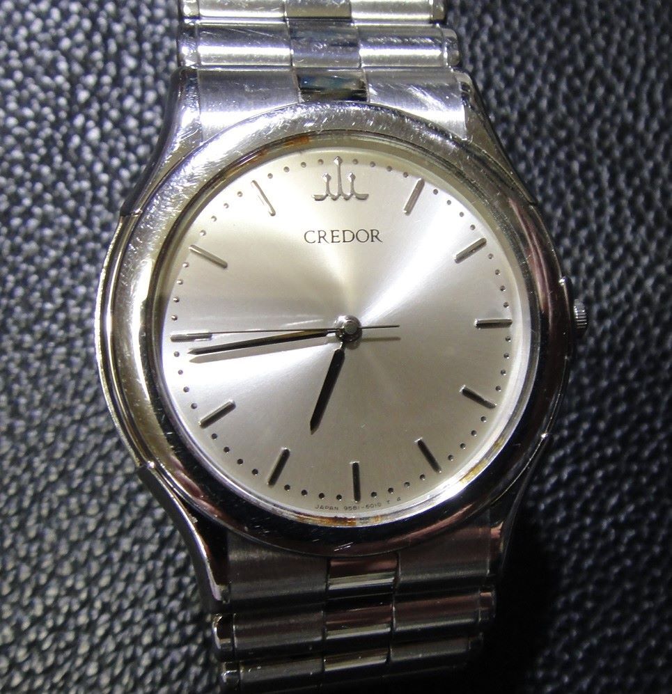 【やや傷や汚れあり】★SEIKO CREDOR / 9581-6020 QUARTZ Men's Watch【 中古品：電池交換済 】の落札情報詳細 - Yahoo!オークション落札価格検索 ...