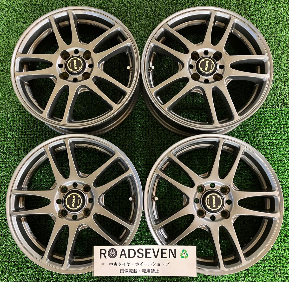 【傷や汚れあり】★RAYS ROAR United Arrows WR 15インチ 15×4J +33 15×5J +35 100 4H 4本Set アルミホイール 中古 ★腐食劣化/剥がれ有 ...