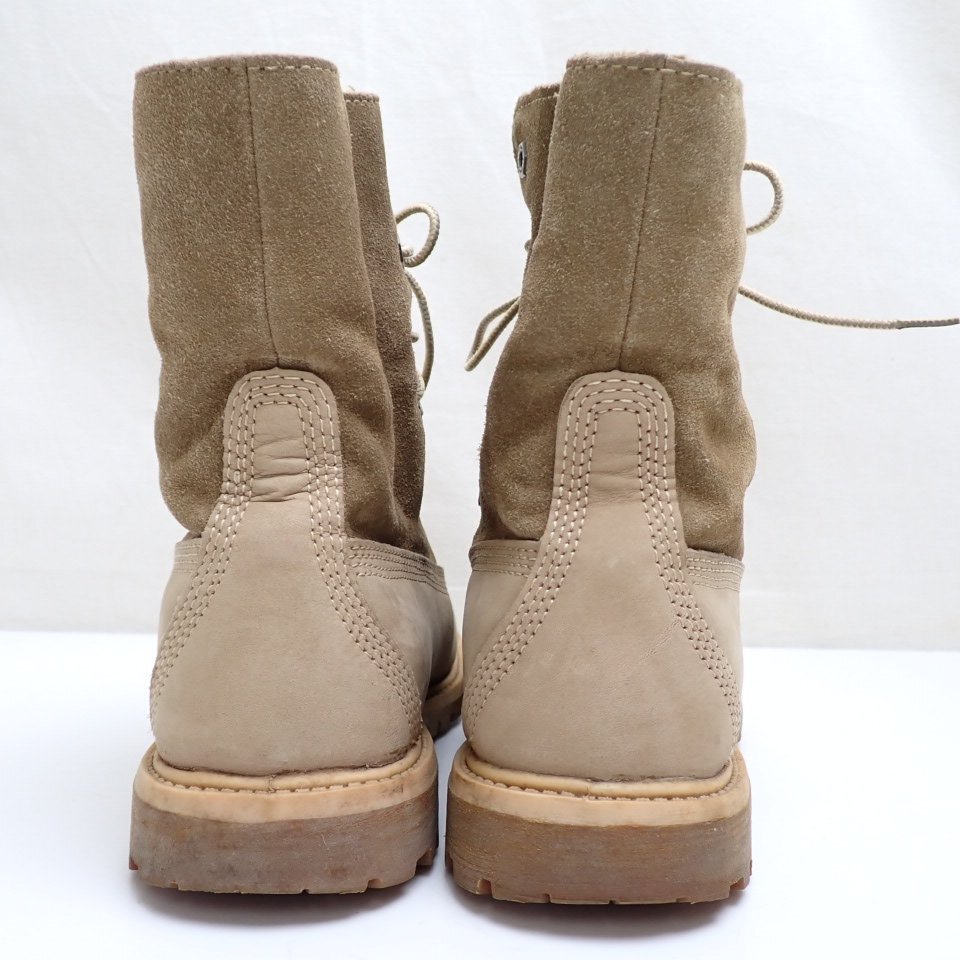 【やや傷や汚れあり】★Timberland/ティンバーランド Teddy Fleece Fold Down レースアップブーツ レディース23 ...