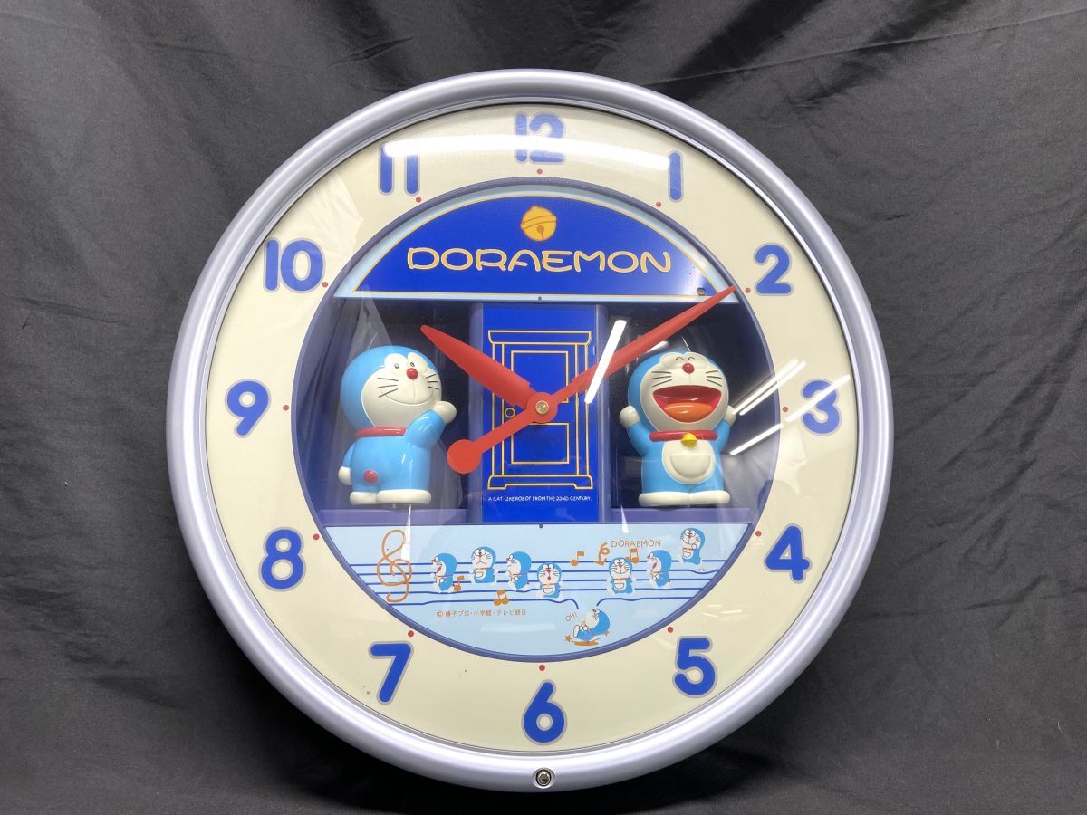 【目立った傷や汚れなし】【G970】希少品 ドラえもん からくり時計 掛け時計 大山のぶ代 通電確認済み おしゃべり時計 藤子プロ 壁掛け ...
