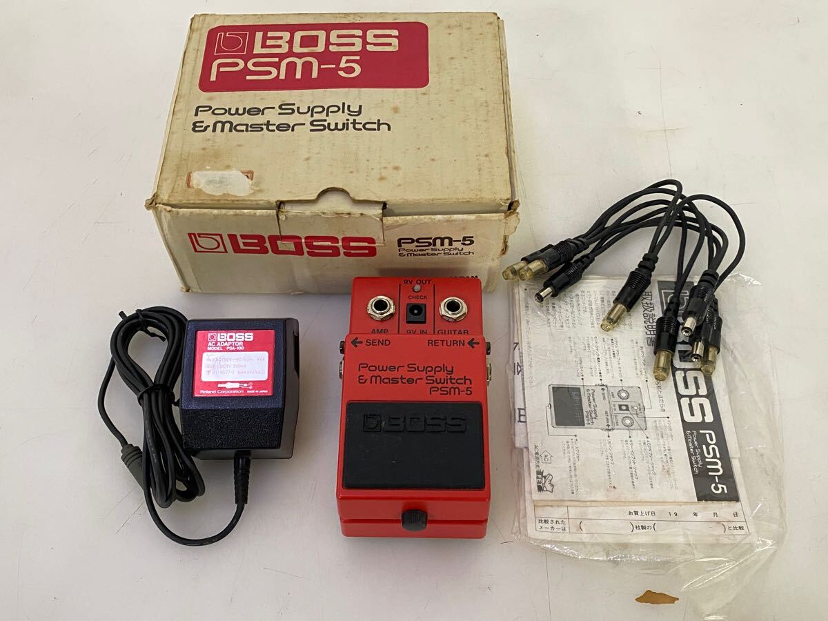 【やや傷や汚れあり】サ7552M★BOSS PSM-5 パワーサプライ Power Supply ＆ Master Switch Made ...