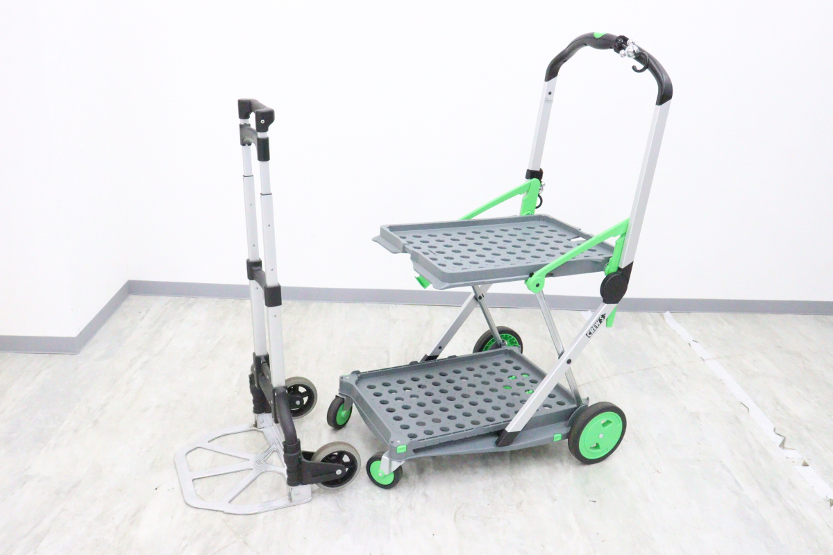 【やや傷や汚れあり】CREW’S CART 折りたたみ台車 2段式 アウトドア ドイツ製カート ペットショップ 病院 買い物 便利 オフィス_EIR_B1023-I013の落札情報詳細 ...