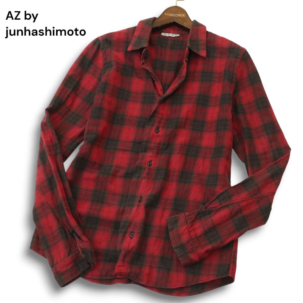 【やや傷や汚れあり】AZ by junhashimoto エーゼイ バイ ジュンハシモト 秋冬★ 長袖 オンブレー チェック ネル シャツ Sz.M メンズ A4T11261_A#Bの落札情報 ...