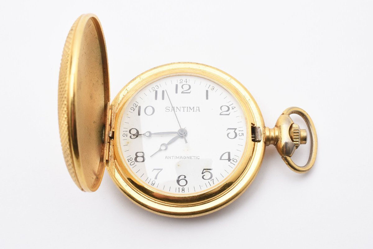 【やや傷や汚れあり】サンタイマ 懐中時計 ラウンド ゴールド 手巻き メンズ 腕時計 SANTIMAの落札情報詳細 - Yahoo ...